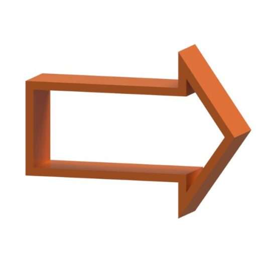 Arrow Wall Mounted Shelf - bimmodeller.com - BIM Modeling services Provider