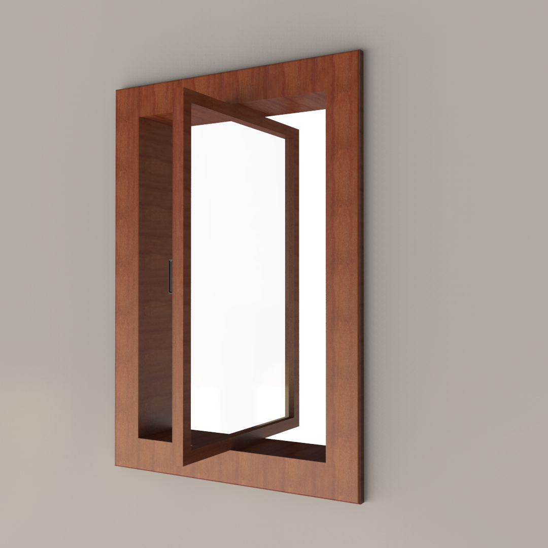 Vertical Pivoted Window - bimmodeller.com - BIM Modeling services Provider