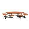 Round Mobile Folding Table Seating Unit - bimmodeller.com - BIM ...