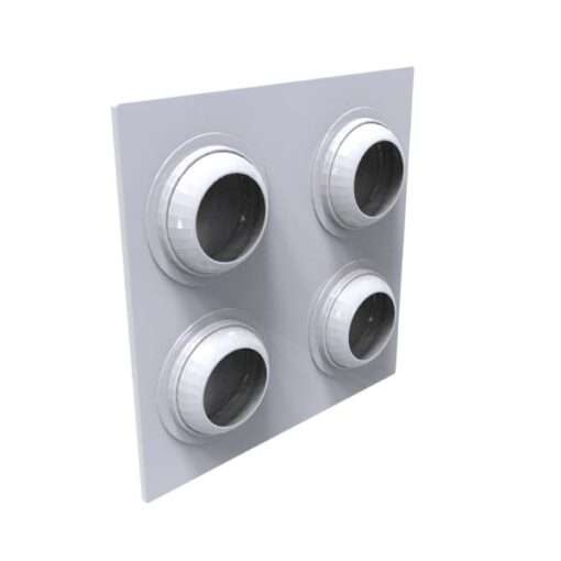 4 Round Punkah Nozzles Mounted in a Panel - bimmodeller.com - BIM ...