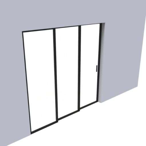 Hidden Interior Sliding Door Link Two Spaces - bimmodeller.com - BIM ...