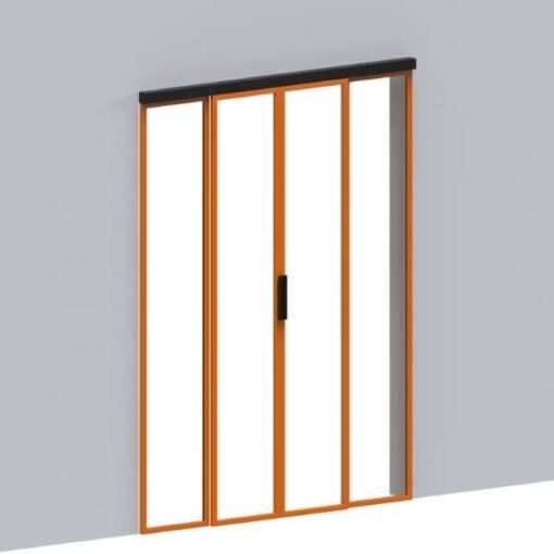Sliding Door With Side Panel(Right & Left Open) - bimmodeller.com - BIM ...