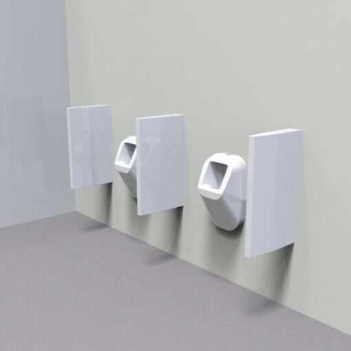 Ceramic Urinal Partition - bimmodeller.com - BIM Modeling services Provider