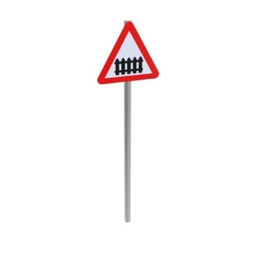 Gated or Barrier Level Crossing Post Mounted Sign - bimmodeller.com ...