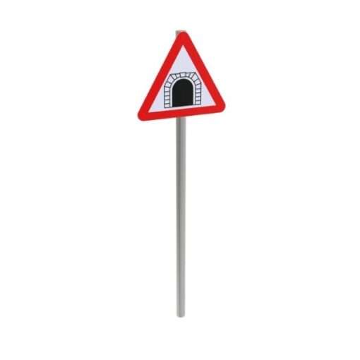 Tunnel Ahead Road Sign Post Mounted Sign - bimmodeller.com - BIM ...