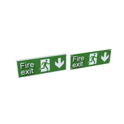 Fire Exit Arrow Down Sign - bimmodeller.com - BIM Modeling services Provider