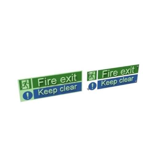 Fire Exit Keep Clear Multi-Message Sign - bimmodeller.com - BIM ...