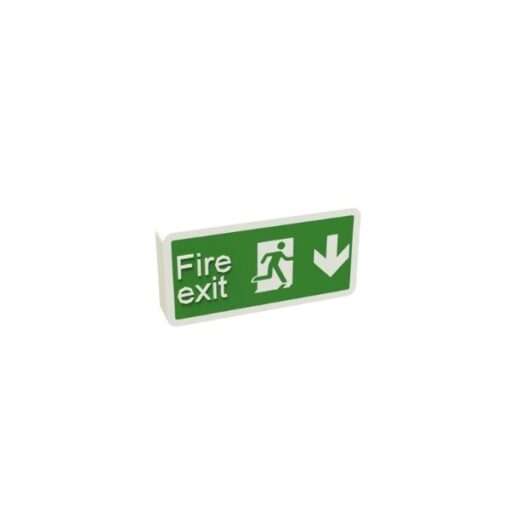 Fire Exit Down Arrow LED Sign Box - bimmodeller.com - BIM Modeling ...