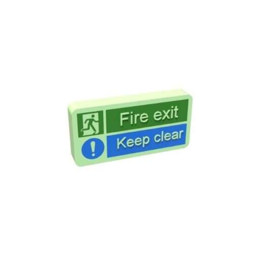 Fire Exit Keep Clear Multi-Message Sign LED Sign Box - bimmodeller.com ...