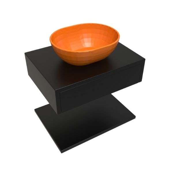 Countertop Vanity Unit with Oval Basin - bimmodeller.com - BIM Modeling ...