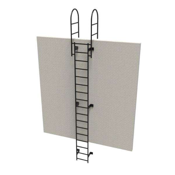 Fixed Vertical Wall Mount Ladder - bimmodeller.com - BIM Modeling ...